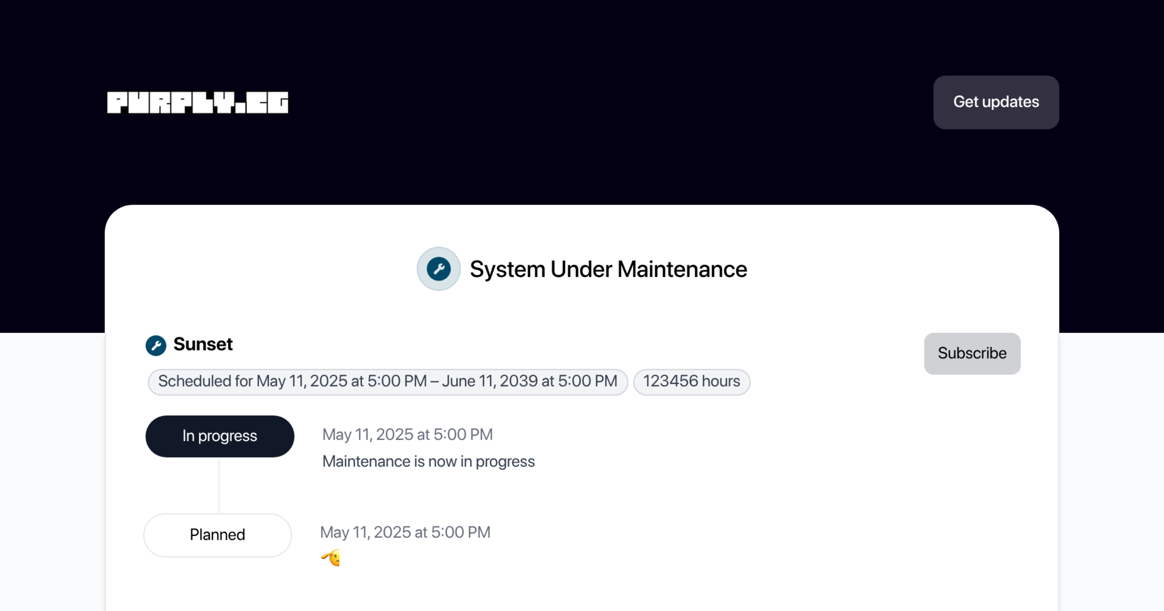 Purply.GG: Status